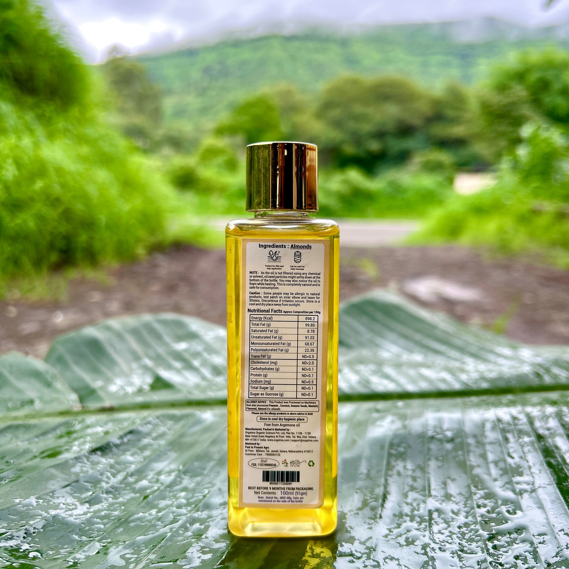 Wooden Cold Pressed Almond / Badam Oil 100 ml - Cold Pressed – PIP AGRO